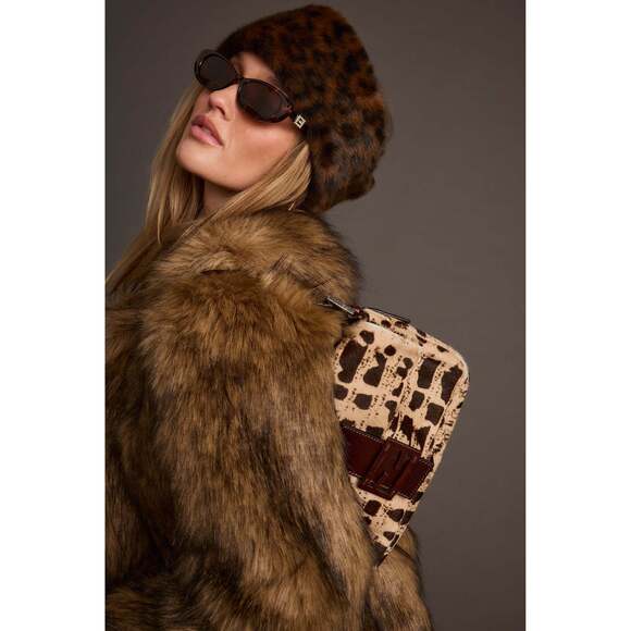 12th Tribe | Accessories | 2th Tribe Chalet Leopard Faux Fur Headband ...